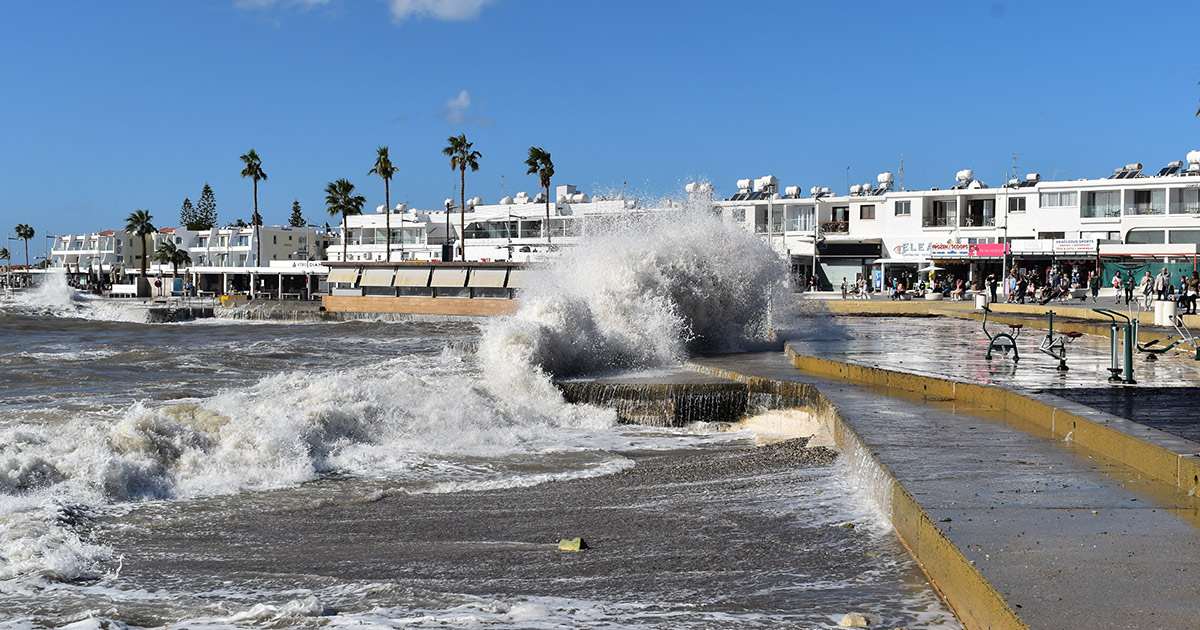 Paphos Sea Front Gale