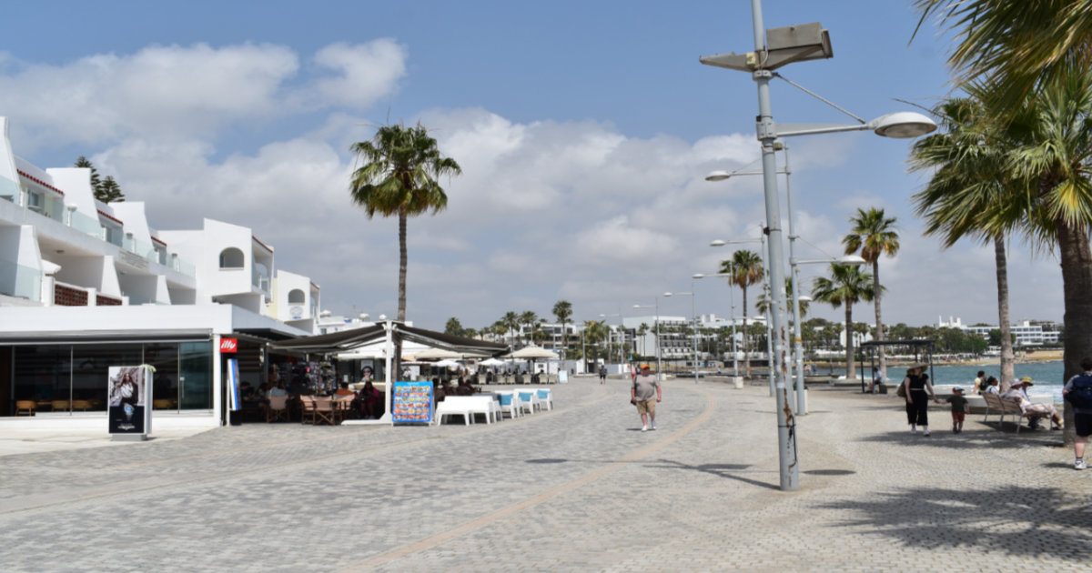 Paphos Sea Front And Harbour In May